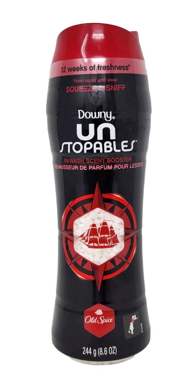 NEW, SEALED, Downy UNSTOPABLES, OLD SPICE, IN-WASH SCENT BOOSTER, 244g ...