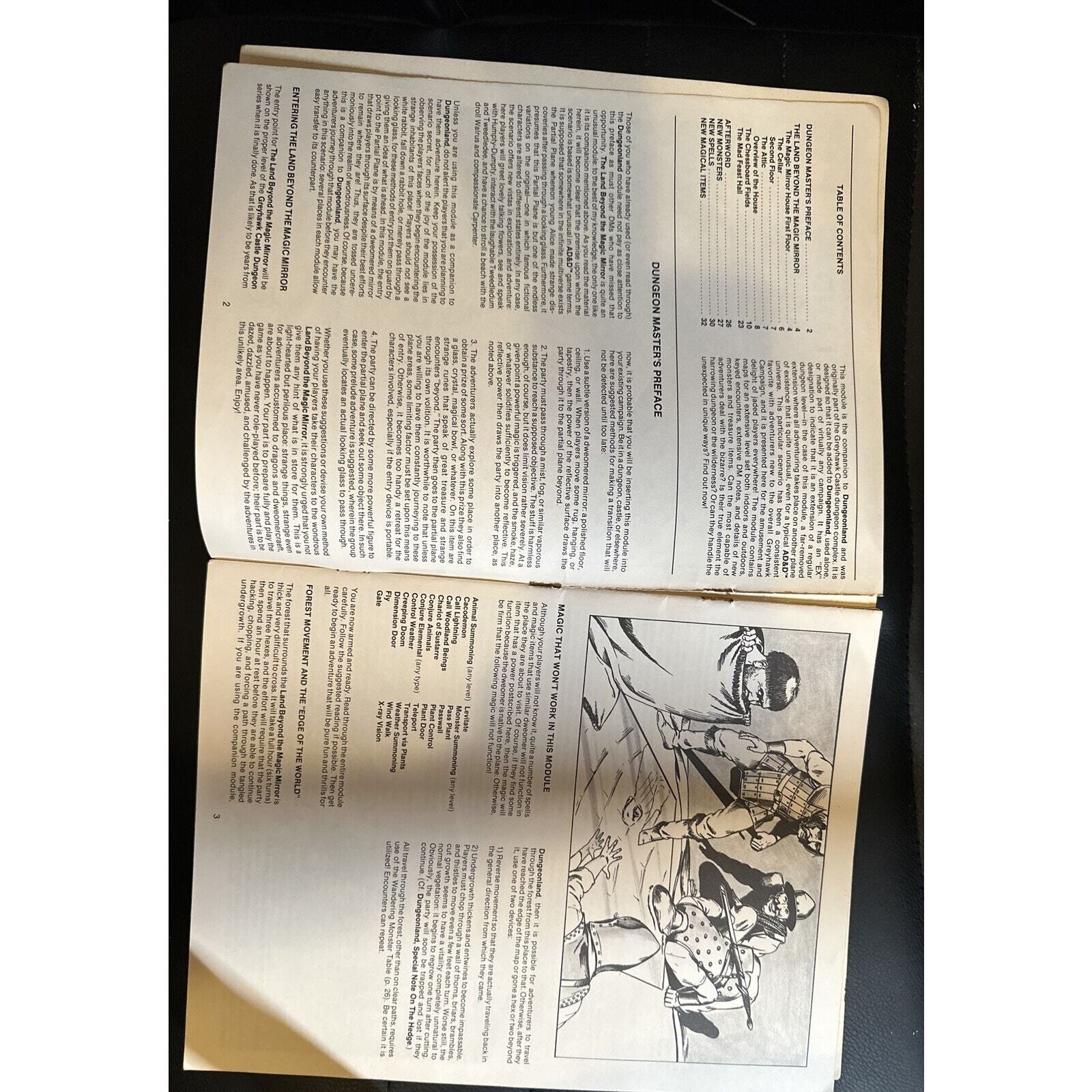 Ad&d TSR Module Land Beyond The Magic Mirror Ex2 9073 Exceptional 1983 ...