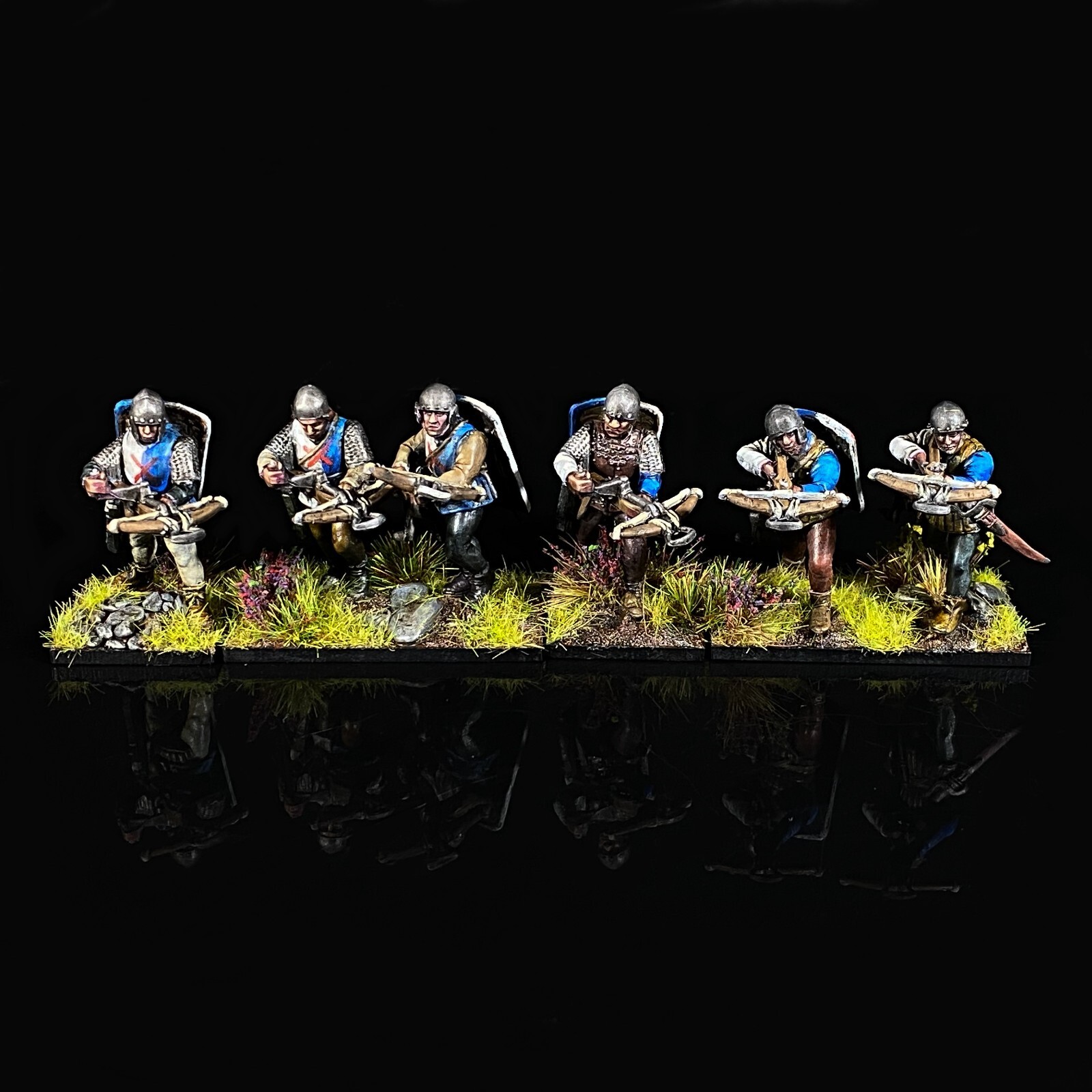 Perry Miniatures 28mm Burgundian Pike block with missile support. Well ...