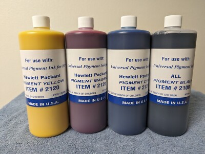 BULK INK REFILL FOR HP 61 XL Destjet 1000 1050 2050 3050 3000 4x4000ml ...