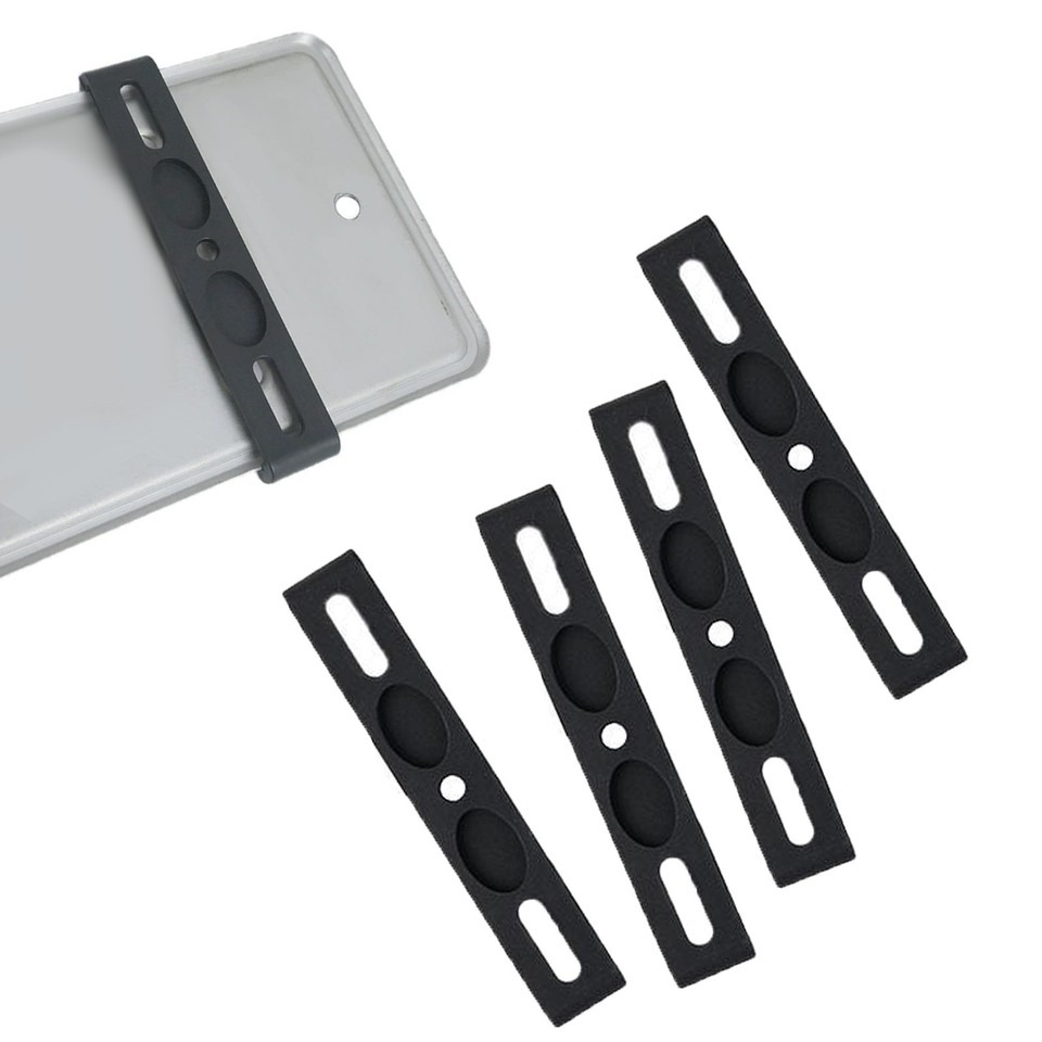 4 Piece Frameless License Plate Holder Kit for Easy Installation on Any ...