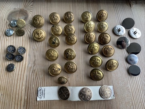Joblot Of Brass Buttons…Wathen Gardiner Bristol / Overhoff.. | eBay UK