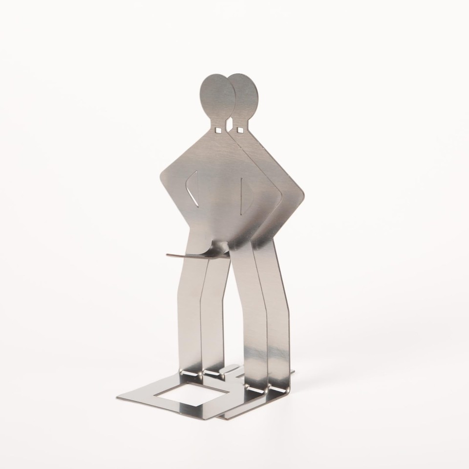 natalieenati 2 PCS Funny BBQ Stand Man Hot Dog HolderReusable Stainless ...