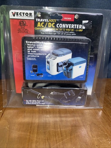 VECTOR Travel Mate AC DC Converter VEC004 110 Volt to 12v Sealed ...