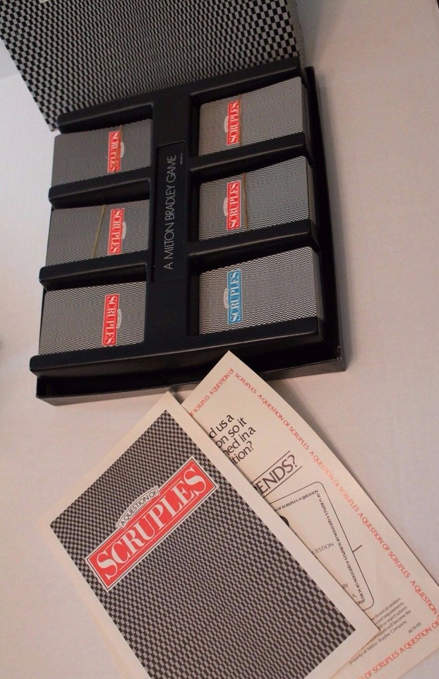 A Question Game of Scruples - 1986 Adult Conversation Game with Cards ...
