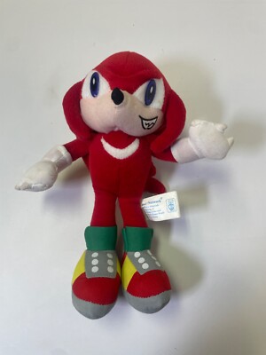 Sonic the Hedgehog Sonic X Knuckles the Echidna Toy Network Plush SEGA ...