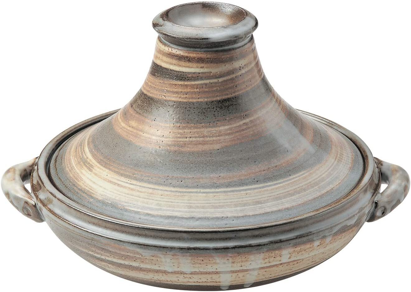 Banko ware Tajine Donabe 23.5cm Tagine Clay Pot Earthen HAKEME Brown ...