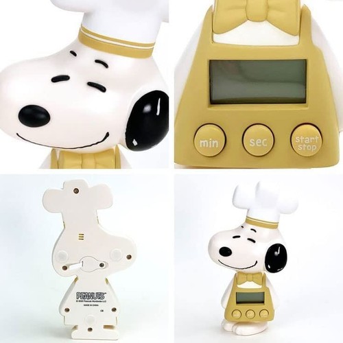 Peanuts Snoopy die-cut kitchen timer w/ magnet chef moca | eBay