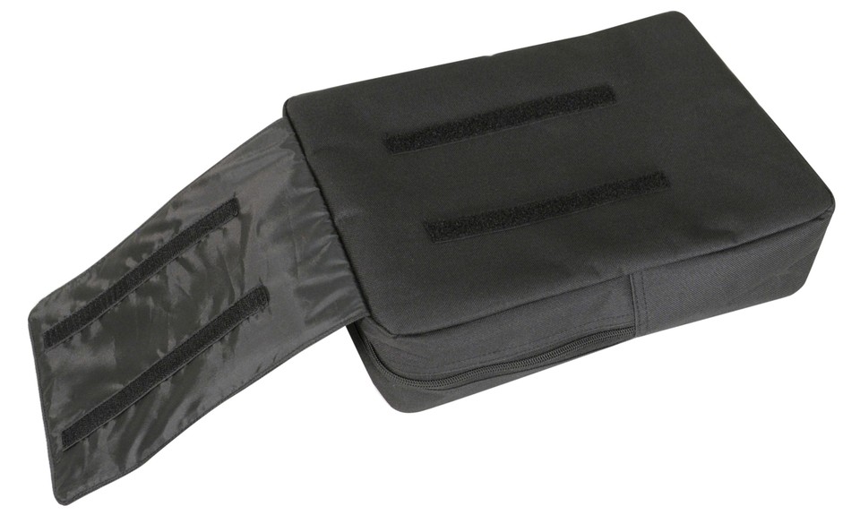 Mobility Scooter Pannier Bag Storage Holdall Zipped Compartments Black ...