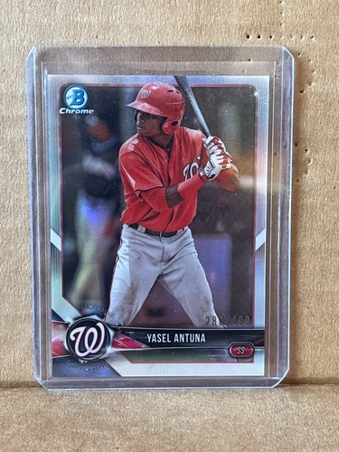 Yasel Antuna 2018 Bowman Chrome Refractor /499 #BCP173 | eBay