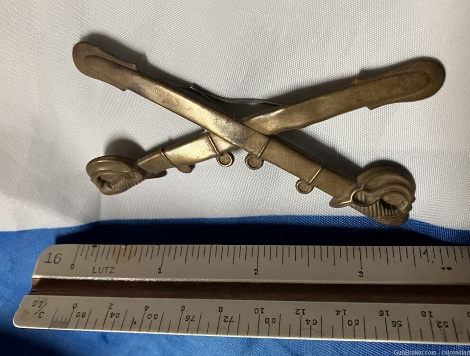 US Cavalry Crossed Sabers (Swords) hat pin insignia, Civil War original ...