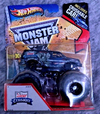 Hot Wheels, Monster Jam Crushable Car, Lucas, Crusader Monster Truck 1/ ...