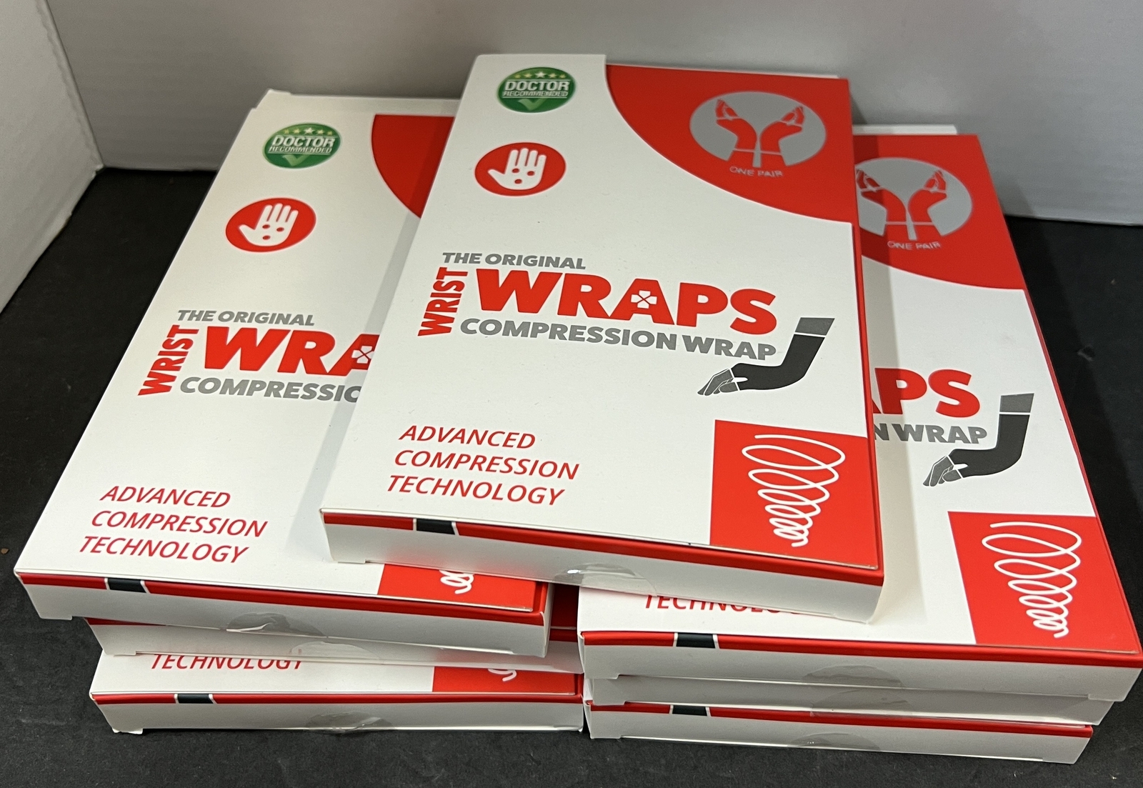 Lot of 7 The Original Wrist Wraps Compression Wrap One Pair Tight Tech ...