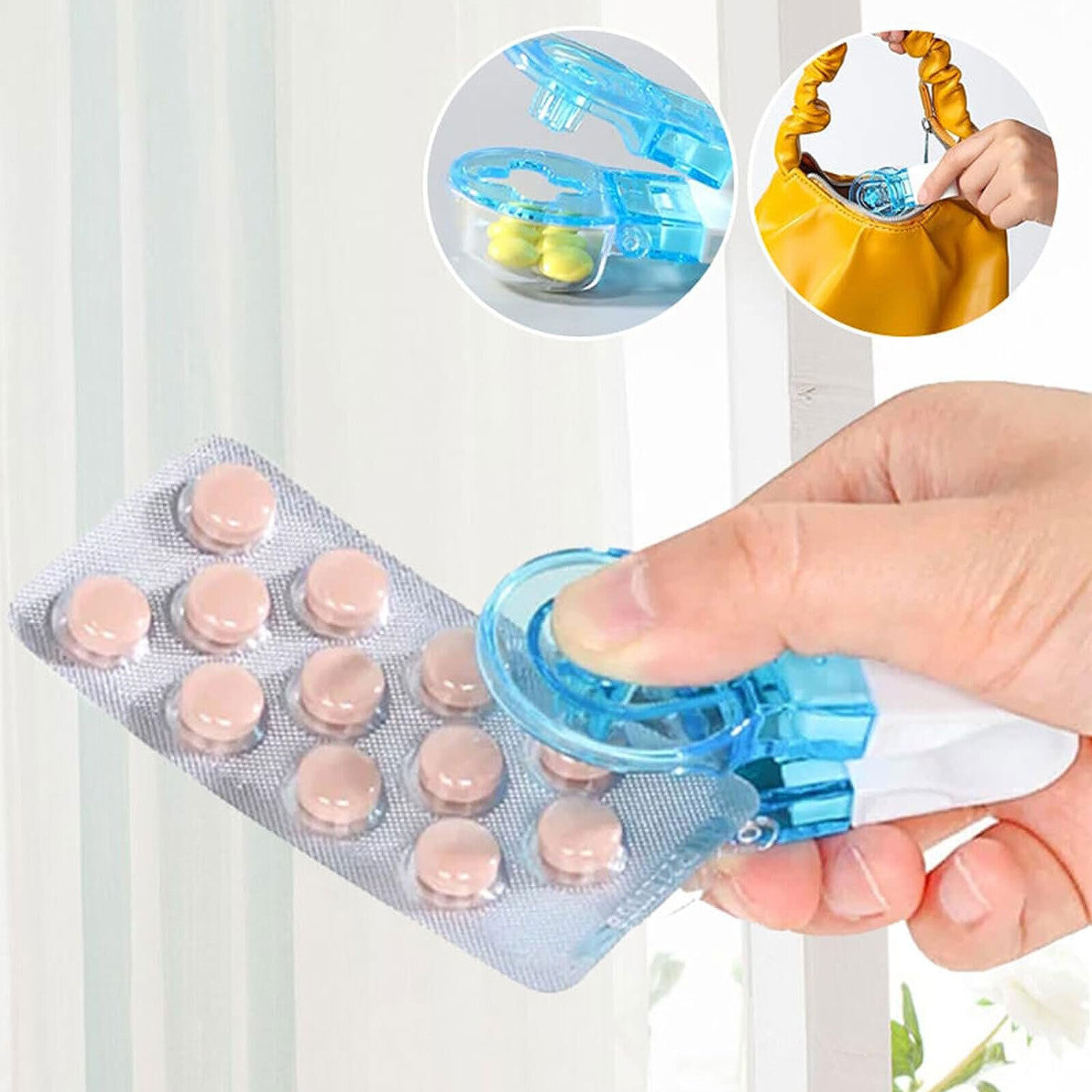 1-5X Portable Pill Taker Remover Tablet Pills Blister Pack Opener ...