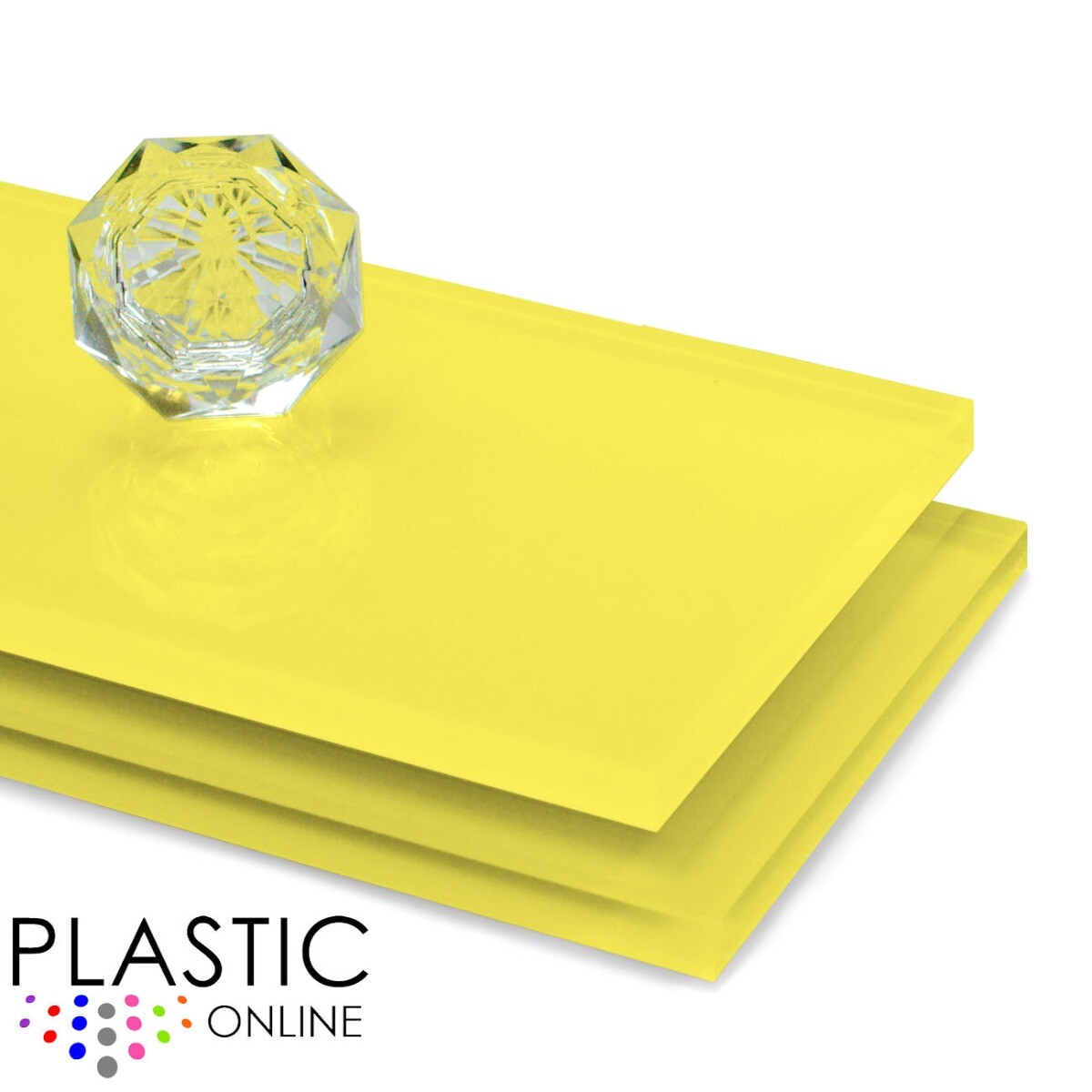 Lemon Yellow Plastic Perspex Acrylic Kitchen Bathroom Splashback Like ...