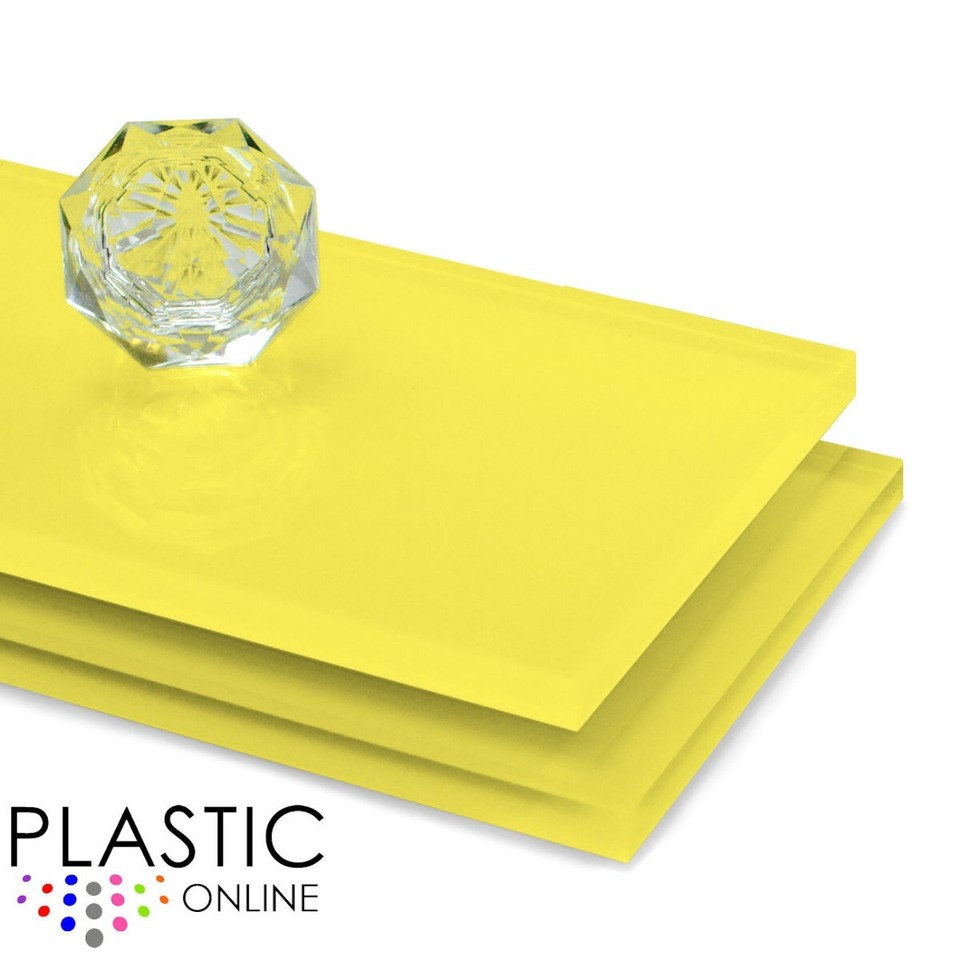 Lemon Yellow Plastic Perspex Acrylic Kitchen Bathroom Splashback Like ...