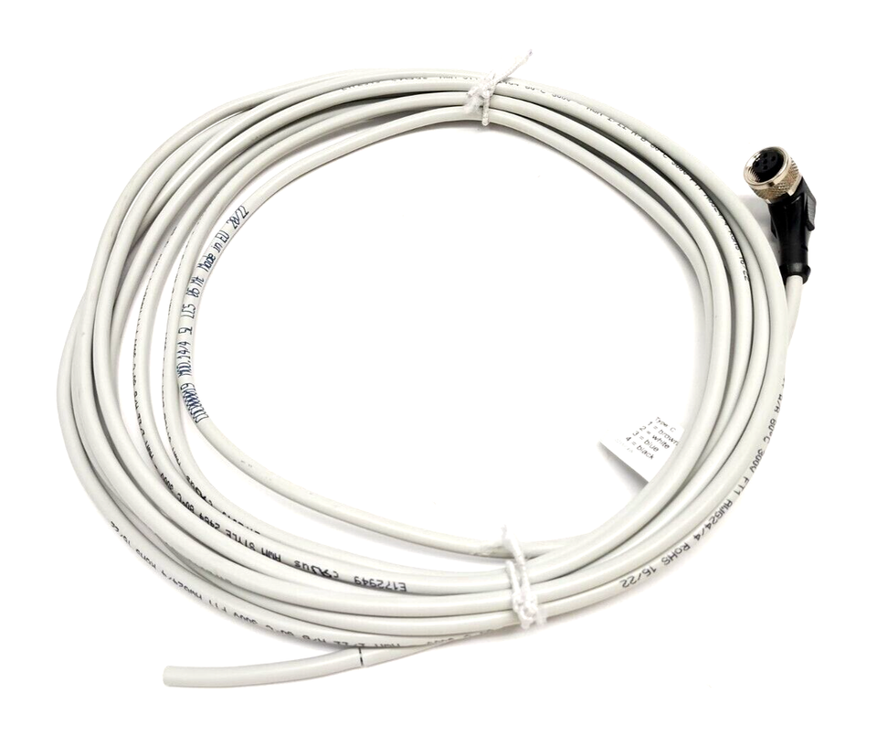 Fargo Controls S3496 Proximity Sensor Cordset M12 Female Right Angle 5m ...