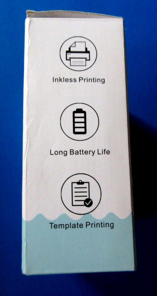Portable Mini Printer BT Instant Printing BLUE/White W/ Paper | eBay