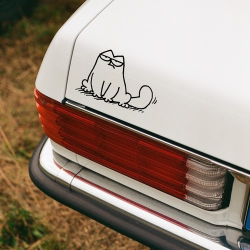AUTO AUFKLEBER "SIMON'S CAT SAUER" JDM TUNING STICKER KATZENLIEBHABER ...