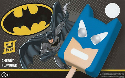Batman Character Face (Blue Bunny) Ice Cream Truck Sticker 8"x 5" FREE ...