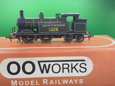 00 WORKS OO GAUGE S002 SR H CLASS 0-4-4 OLIVE GREEN LIVERY No 1326 ...