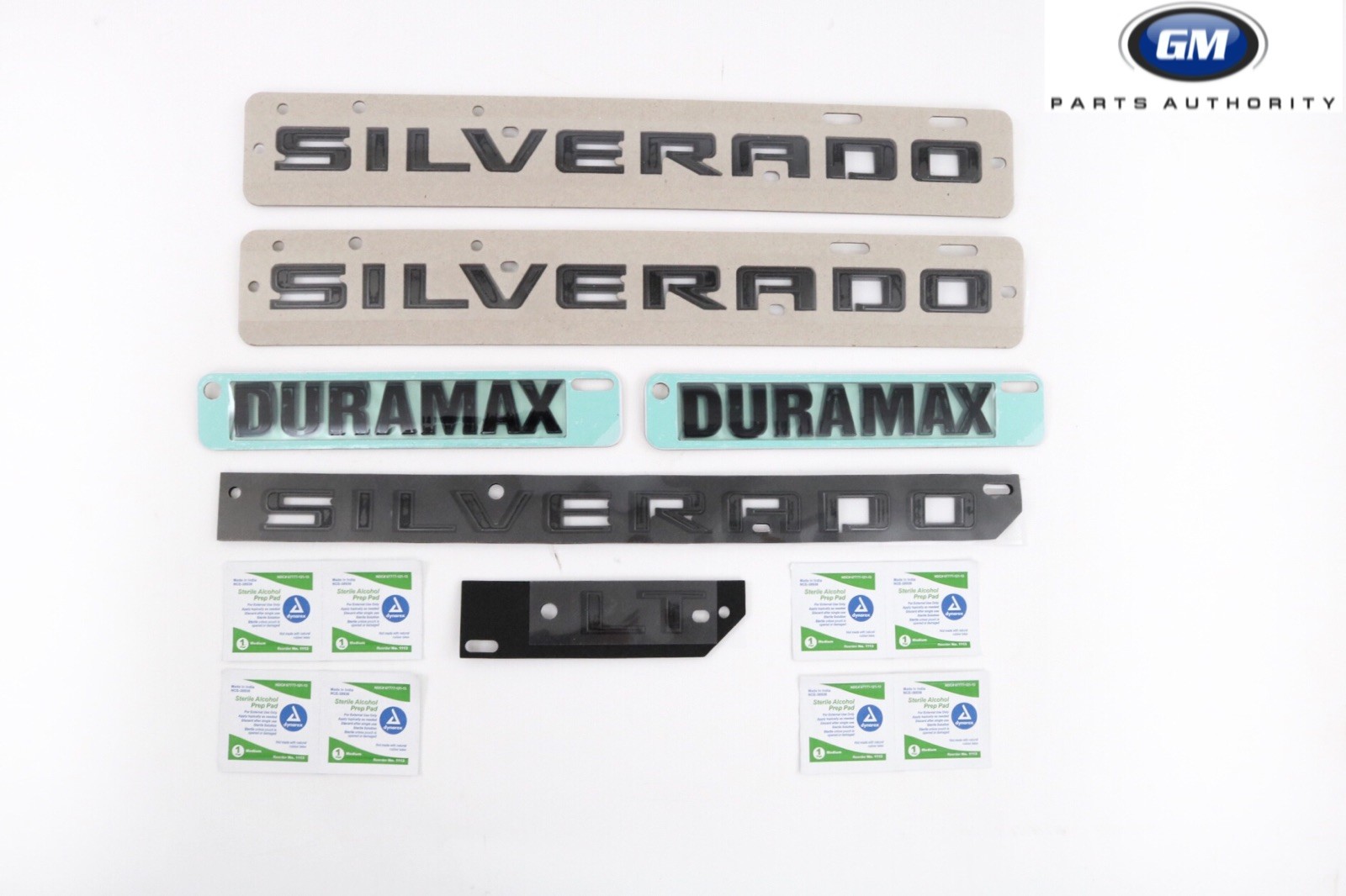 2019-2024 Chevrolet Silverado LT Duramax Black Emblem Kit 86539778 ...