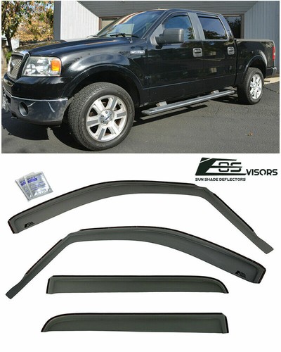 EOS In Channel Side Window Visors For Ford F-150 Crew Cab 2004-2008 ...