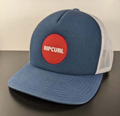 Rip Curl Surfing Classic Foam Front Blue On White Mesh Snapback Trucker ...
