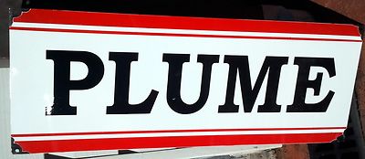 PLUME ENAMEL SIGN REPRODUCTION (MADE TO ORDER) #03# | eBay Australia