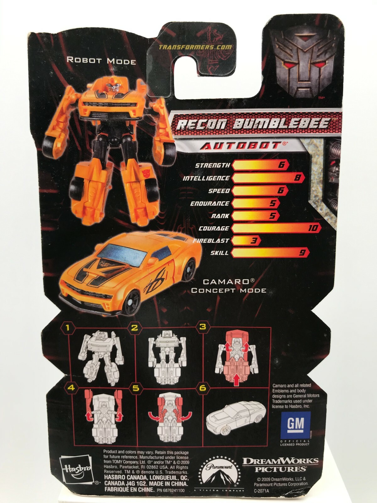 Transformers Revenge of The Fallen( 2009) 4in Figure Recon Bumblebee ...