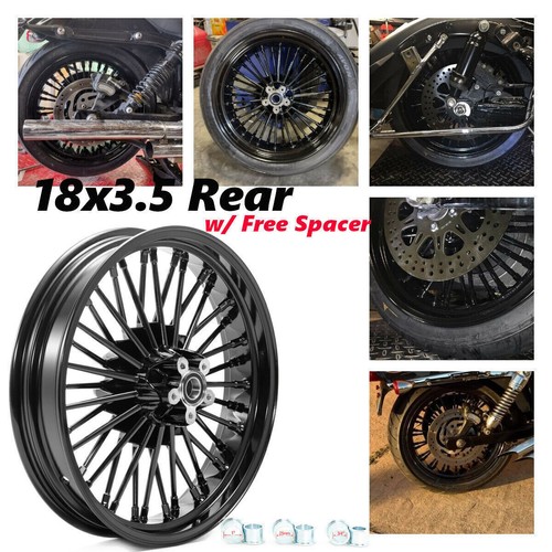 18" Fat Spoke 18x3.5 Rear Wheel Rim for Harley Touring Electra Road ...