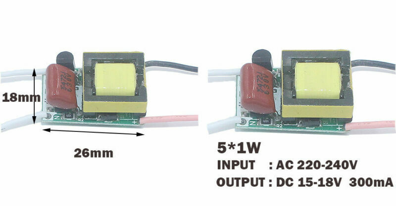Dimmable 3W 5W 7W 15W 24W 300mA LED Power Driver 300mA for High Power ...
