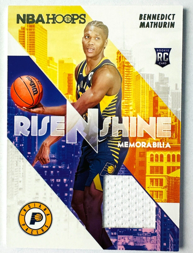 2022-23 NBA Hoops Bennedict Mathurin Jersey RC Rise N Shine Pacers ...