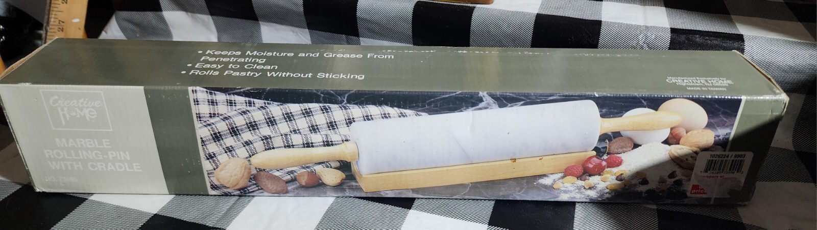 Marble rolling pin with cradle | eBay