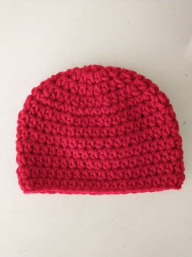 Handmade Newborn Baby Crochet Red Hat Beanie Cap Christmas ...