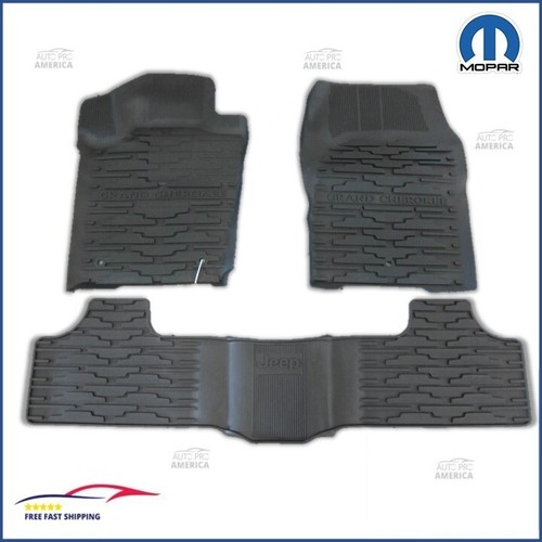 OEM MOPAR 2011-2012 Jeep Grand Cherokee Rubber Slush FLOOR MATS 1ST ...