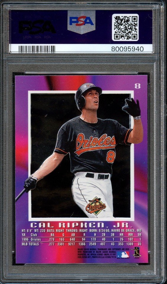 BB - 1997 Skybox E-X 2000 - #8 - Cal Ripken Jr. - PSA 9 - MINT | eBay