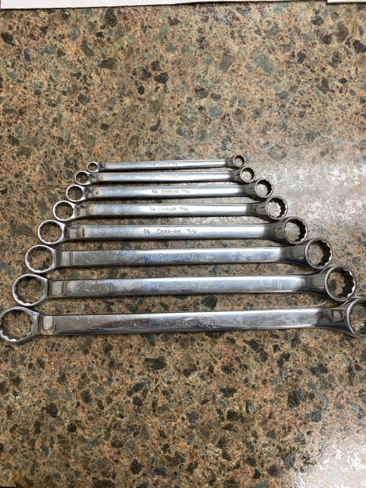 Snap on offset box end wrench xb1214-4042 3/8''-1 5/16'' 12pt chrome ...