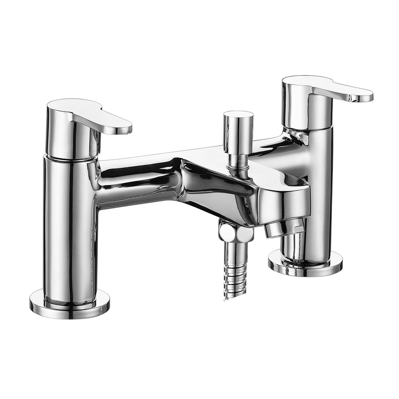 Chrome Modern 3 Way Square Rigid Riser Rail Kit & Modern Bath Shower ...