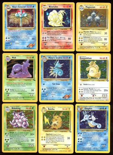 1999-2000 Pokemon WOTC Holo 9 card lot LP-MP | eBay