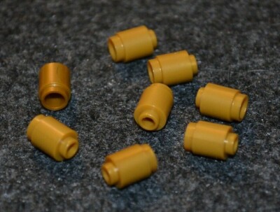 8 ~ 1x1 Gold Round Cylinder Bricks Brick ~ New Lego Bricks ~ | eBay