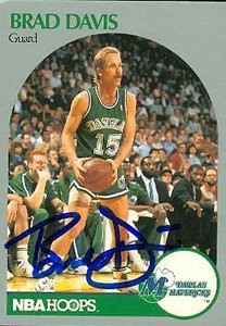 Brad Davis autographed Basketball Card (Dallas Mavericks) 1990 Hoops ...