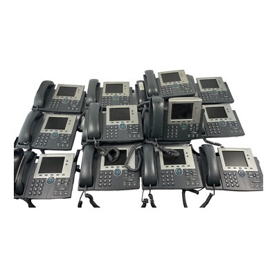 Lot of 15 Cisco CP-7945G 7945 Unified IP Phone Color LCD 5-Inch TFT ...
