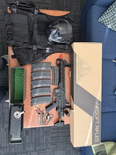 Adaptive Armament ONTARIOCA 6MM BLACKOUT Electric Airsoft Rifle Kit w ...