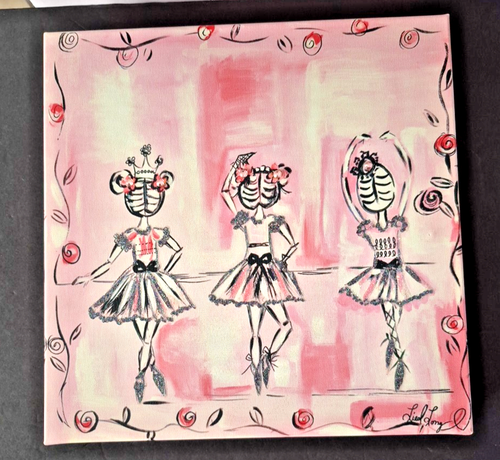 3 Ballerina Trio Colleen Karis Designs Liesl Long Dancer Framed Canvas ...