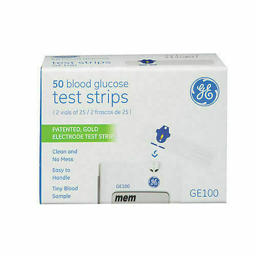 GE GE100 Blood Glucose Test Strips 50 Pieces for sale online | eBay