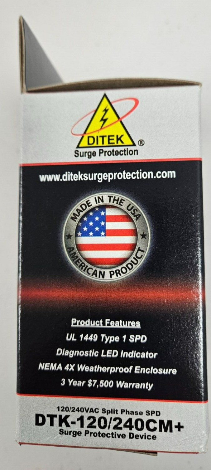 DITEK DTK-120/240CM+ Surge ARRESTOR Parallel Protector Multi-Purpose ...