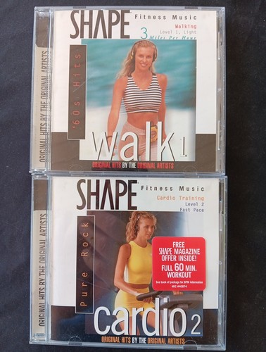 SHAPE Fitness Music 2 CD Lot:60s Hits, Pure Rock Orig Art LIKE NEW! in ...
