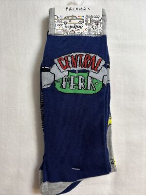 NEW - 2 Pair Friends TV Series Television Show Novelty Crew Socks Shoe ...