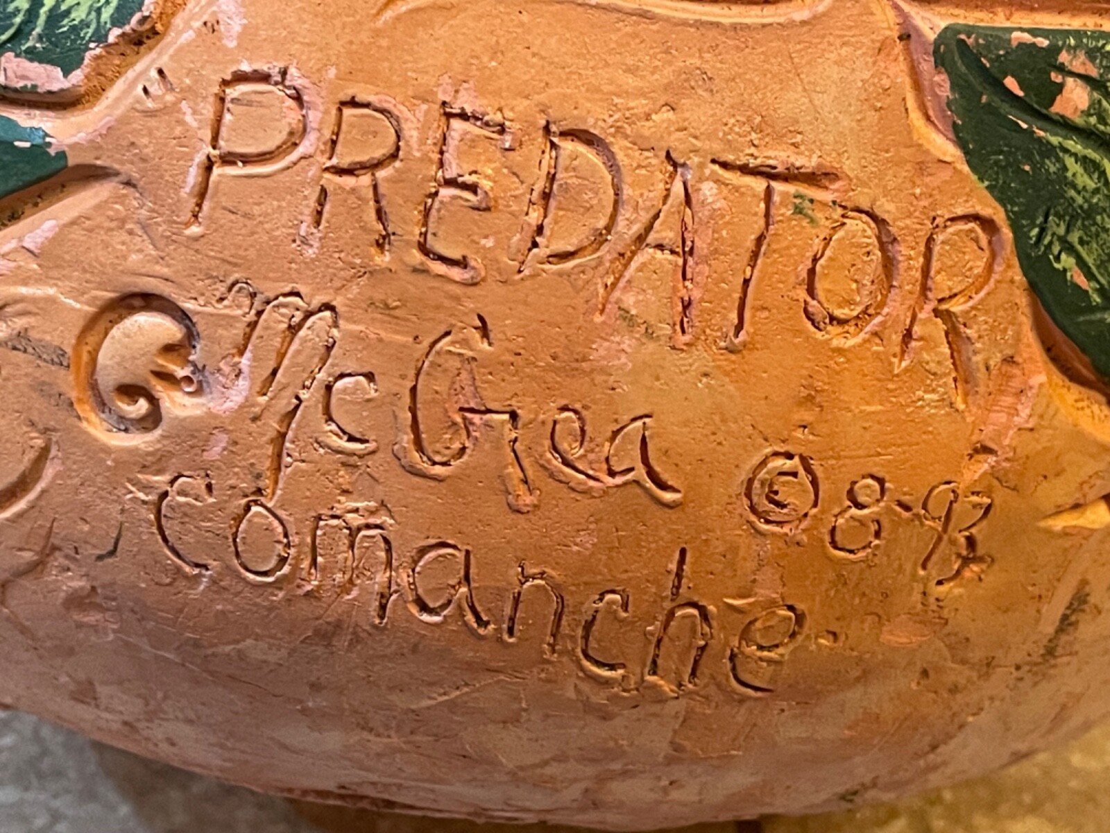 Vintage Large Native American Pottery Snake Pot Vase Signed Comanche 19 ...